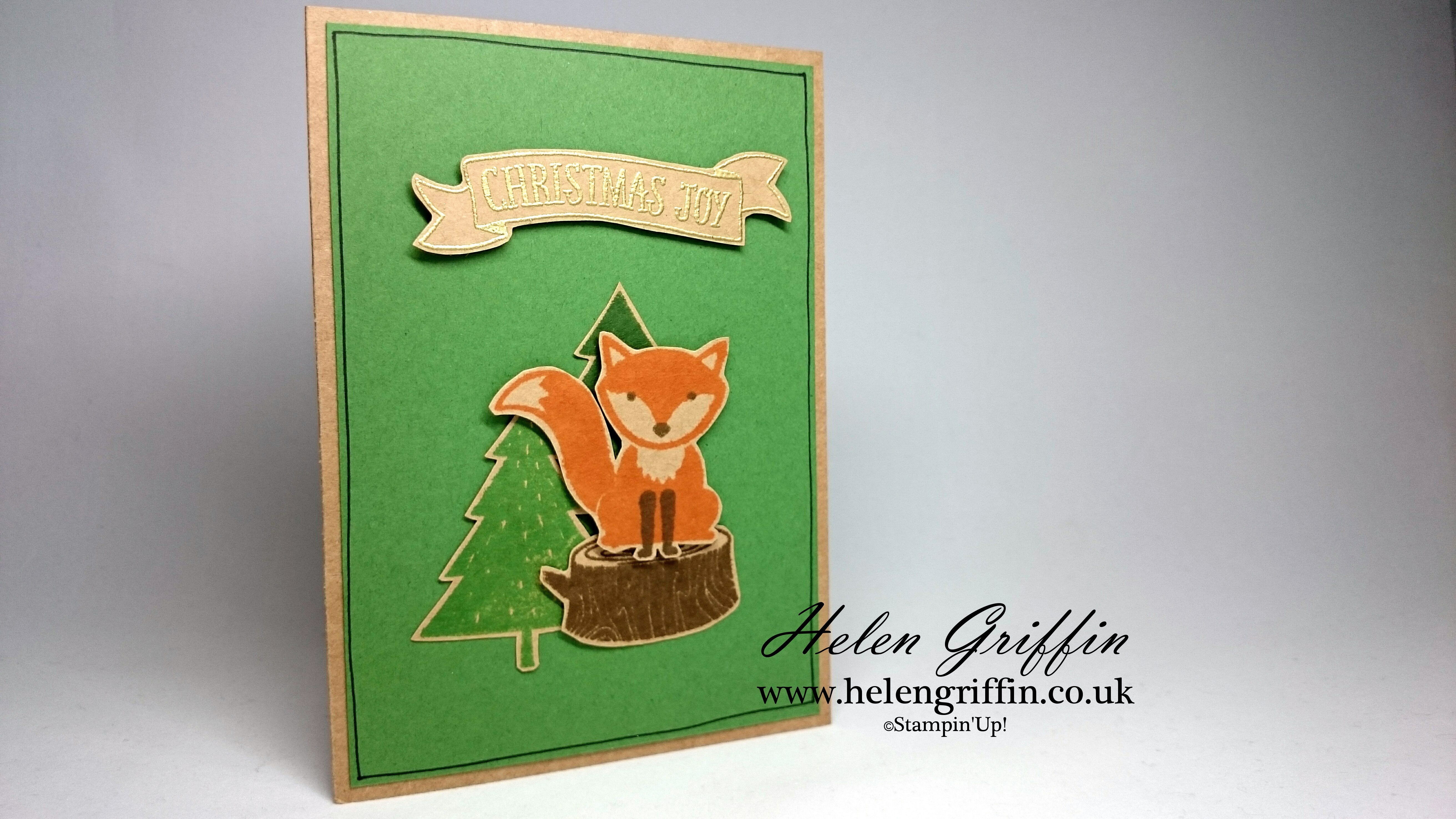 Foxy Friends Christmas Card – Simple & Easy – Helen Griffin