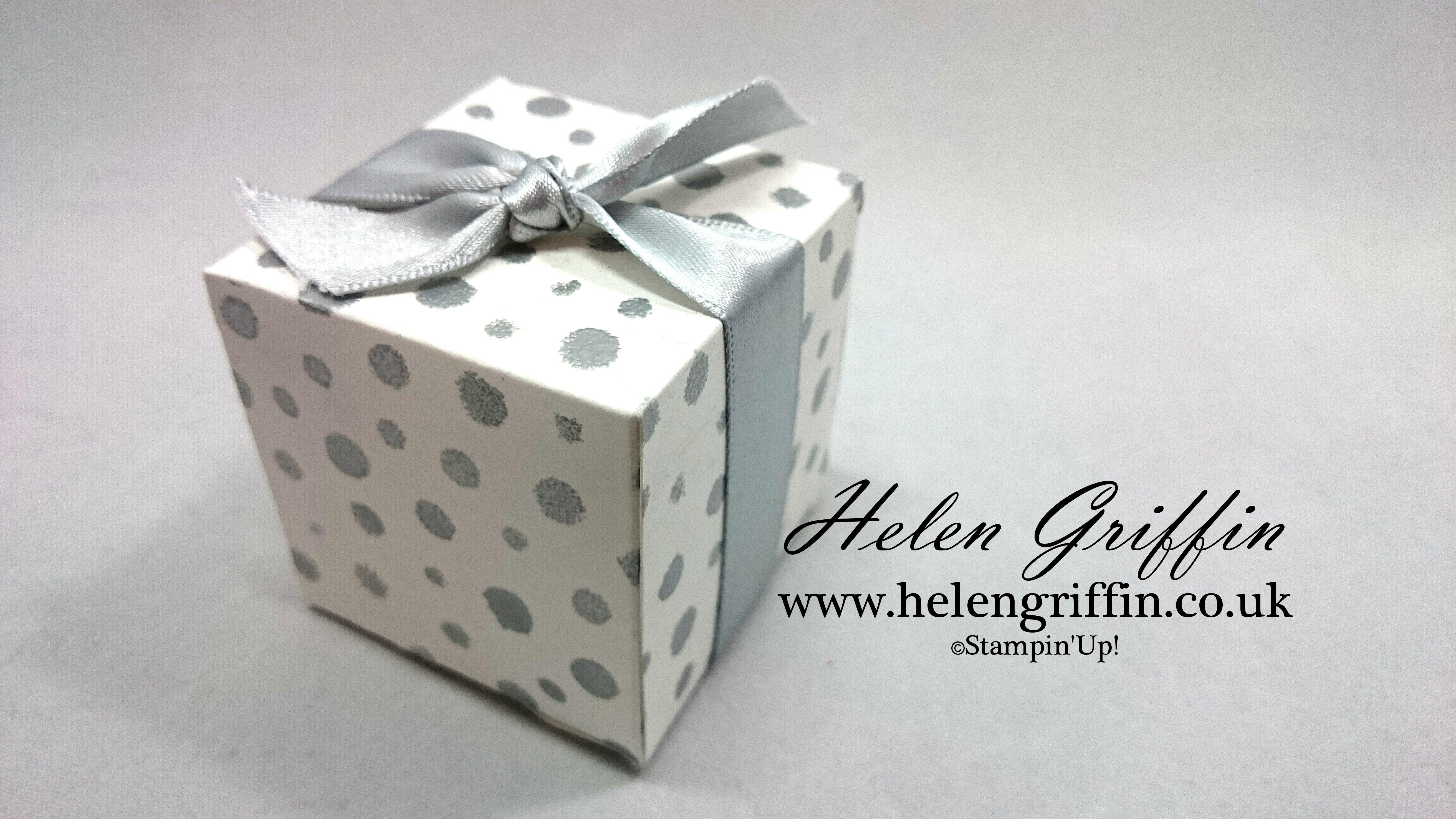 Simple Silver Spotty Box With The Gift Box Punch Board – Helen Griffin
