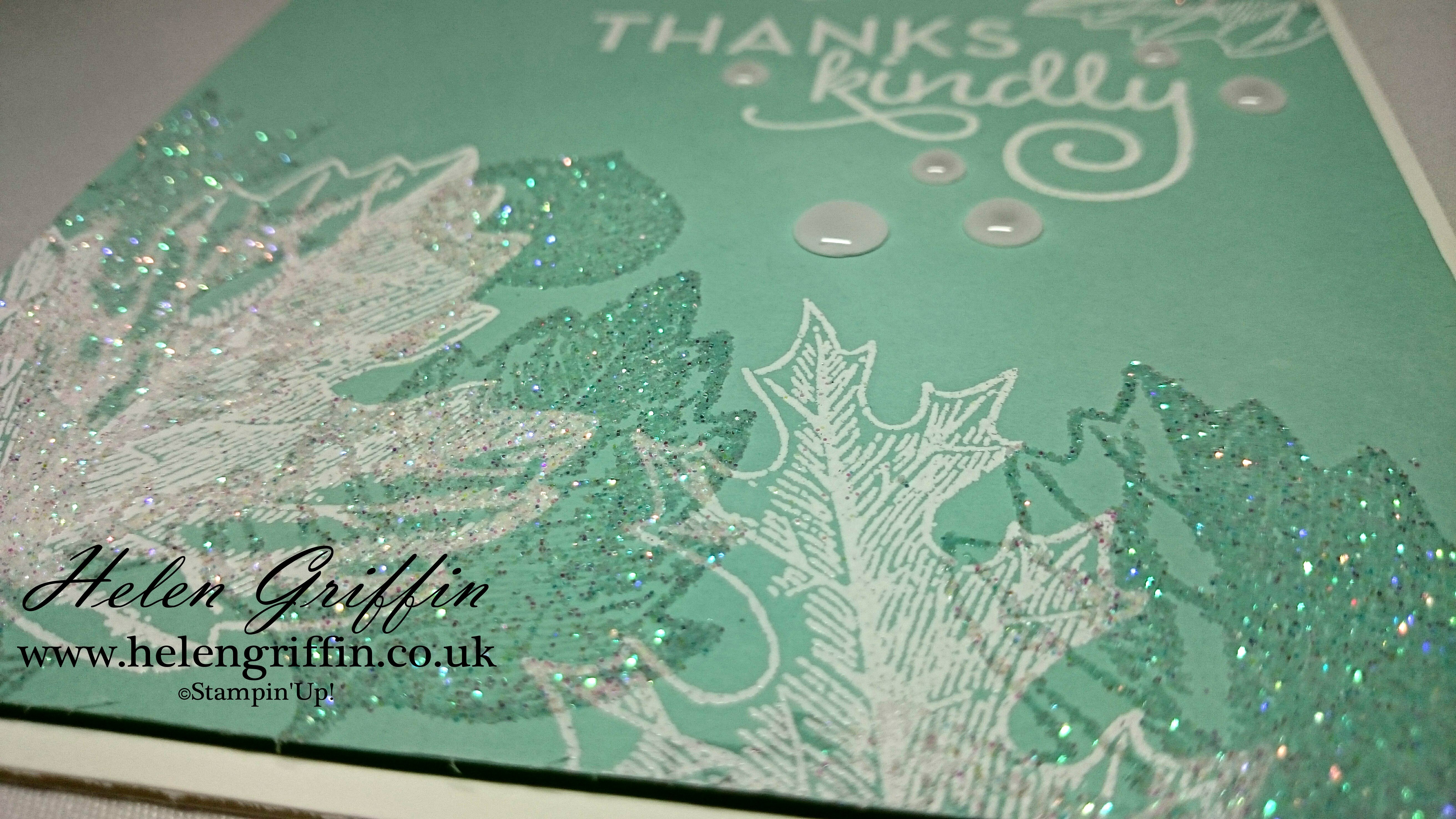 The Creative Flow Blog Hop – Winter Leaves Thank You Card – Helen Griffin